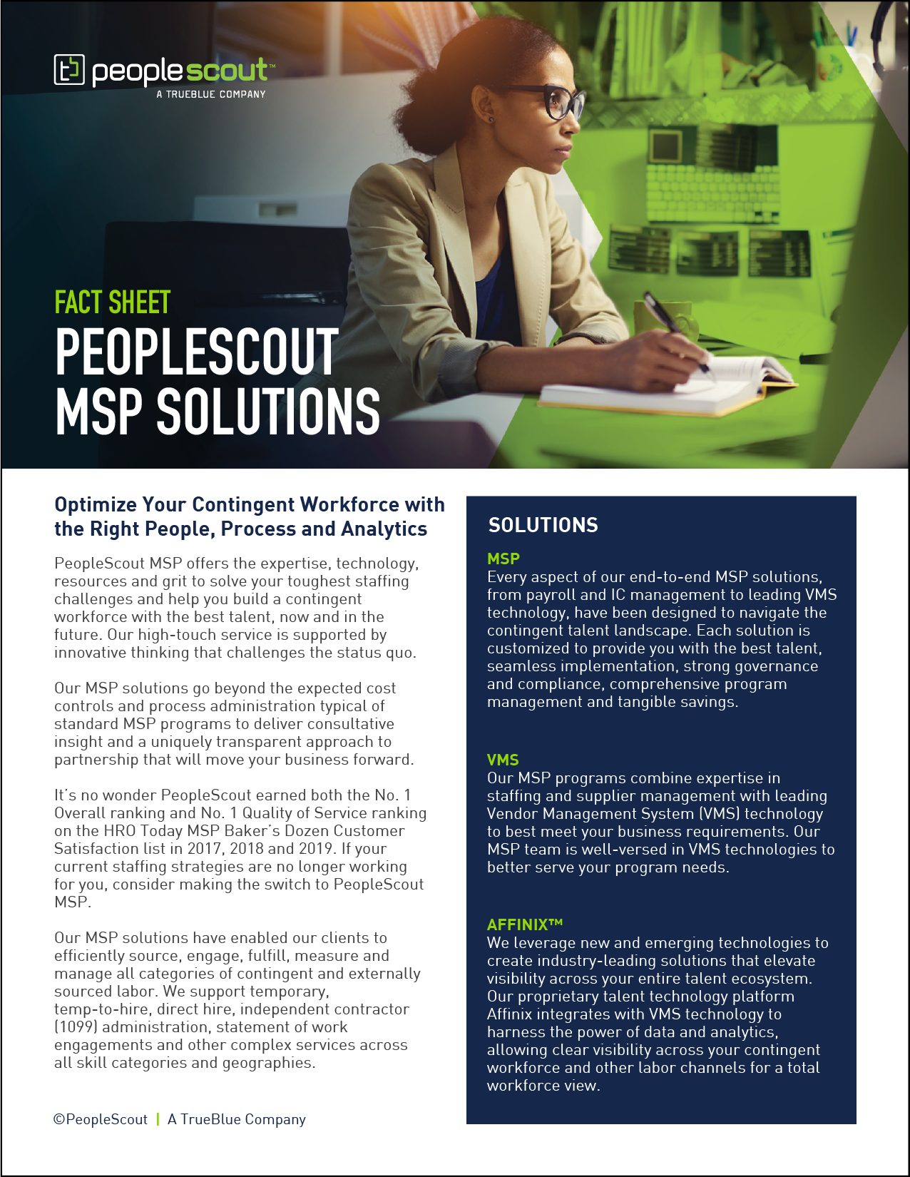 Managed Service Provider (MSP) Fact Sheet | PeopleScout